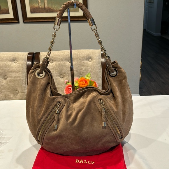Bally | Bags | Authentic Bally Hobo Bag With Dust Bag | Poshmark